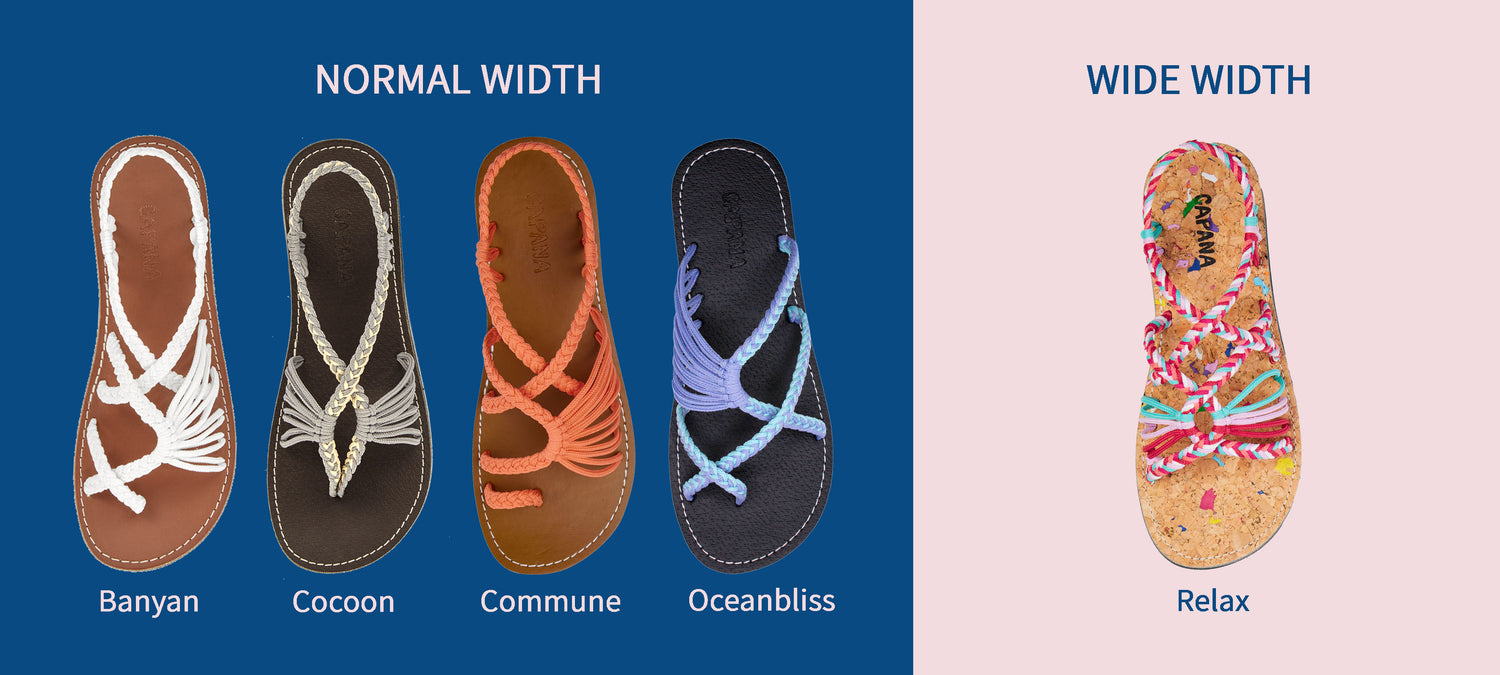 Choose the right size in size guide Capana - CAPANA